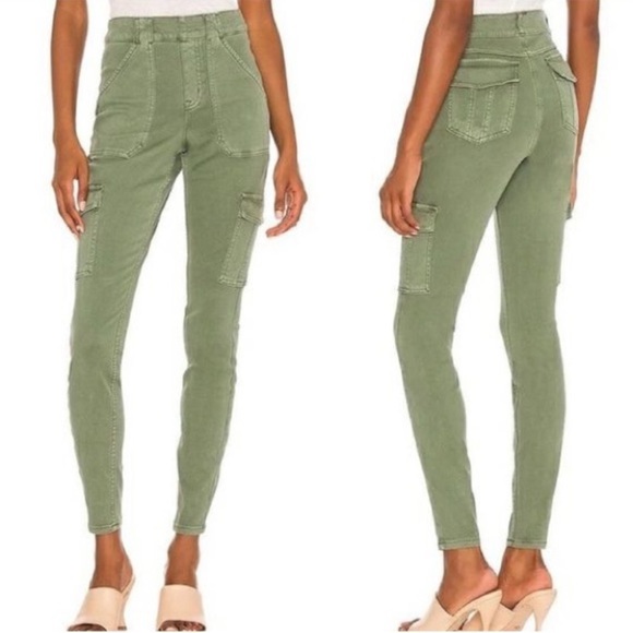 SPANX | Pants & Jumpsuits | Spanx Sage Green Cargo Pants Euc Size M ...